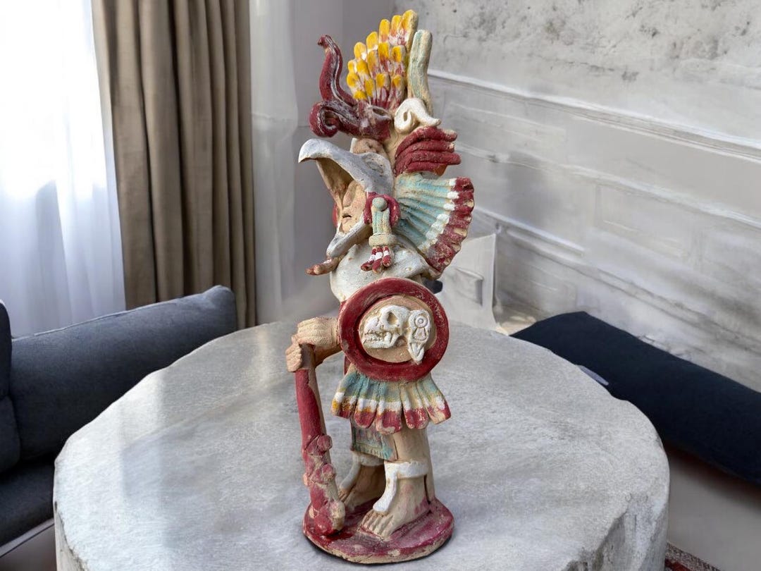 Huitzilopochtli, the Aztec God of War Sculpture Home Decor Prehispanic ...