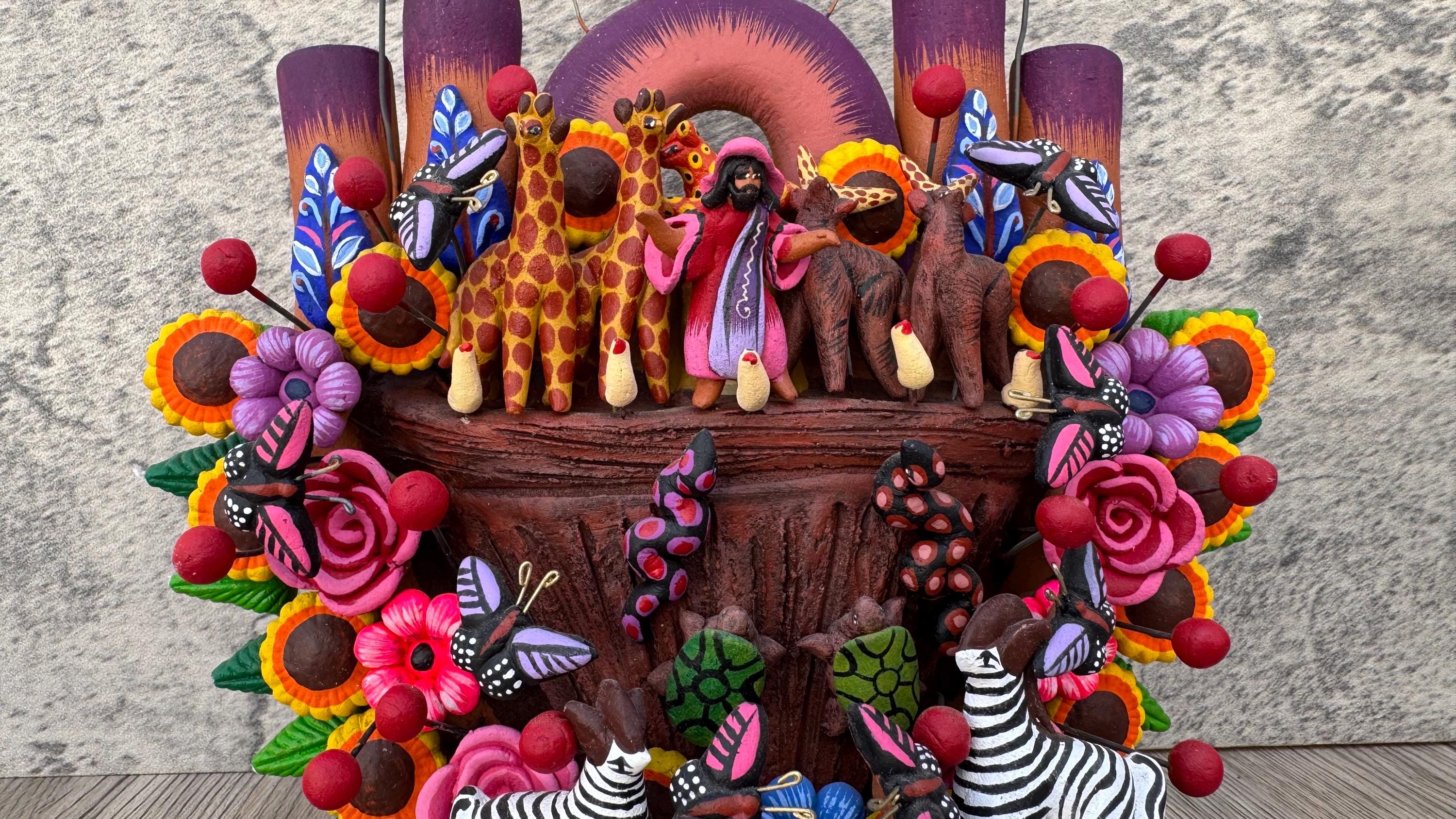 The Arc of Moises, Animals, Tree of Life, Arbol De La Vida, Mexican ...