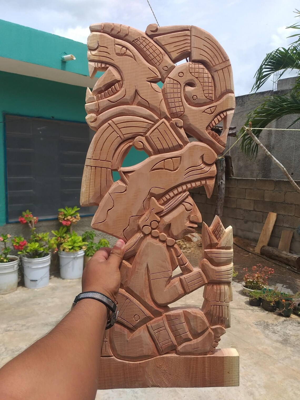 Aztec Art Mayan Art Mexican Painting Prehispanic Wood - Etsy