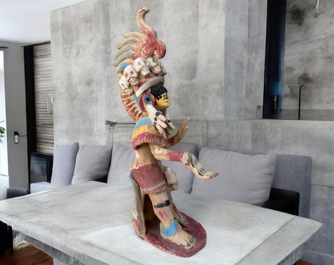 Xipe Tótec, the Aztec God of Fertility Sculpture Home Decor Prehispanic ...