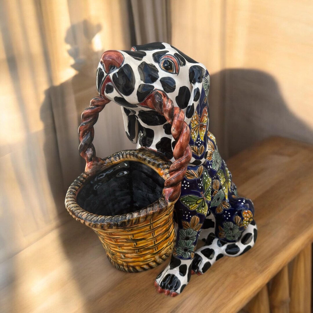 Talavera Dalmatian Dog, Ceramic Dog, Talavera Pottery, Mexican Pottery ...