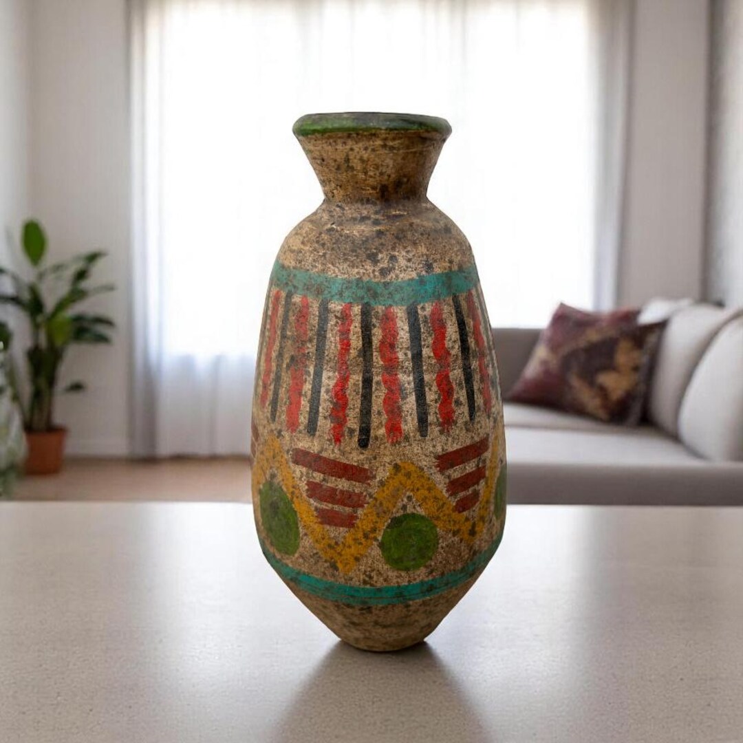 Pre-hispanic Clay Vase, Handmade Terracotta Flower Pot, Pottery From ...