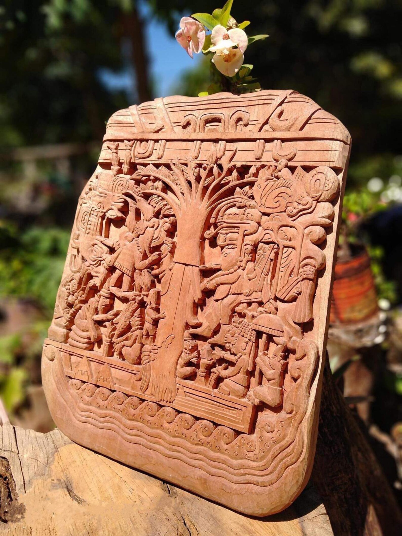 Aztec Art Mayan Art Mexican Painting Prehispanic Wood | Etsy