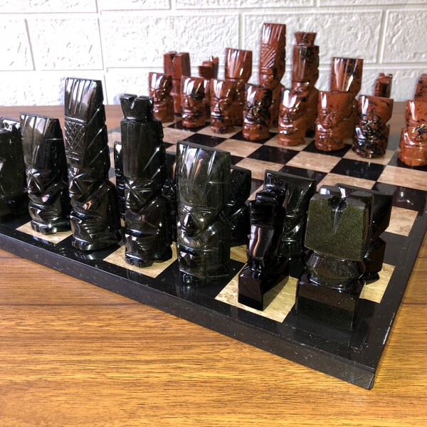 Mexican Onyx Chess Set - Etsy