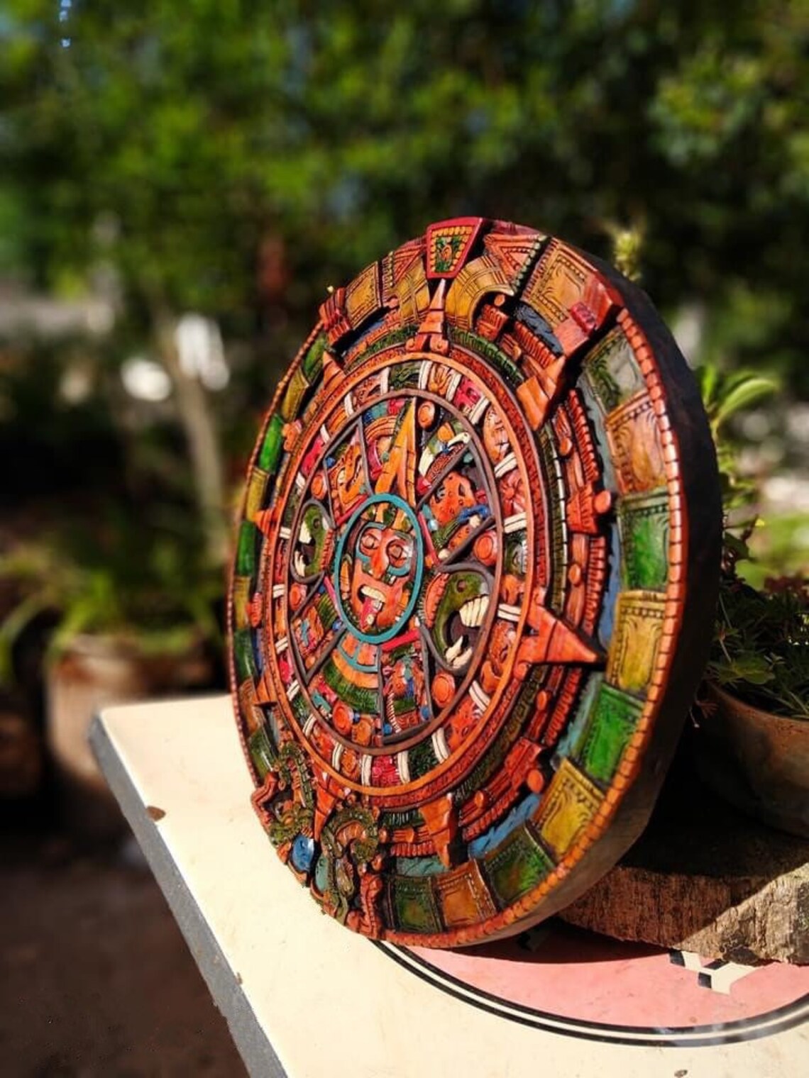 Prehispanic Aztec Art, Aztec Calendar, Mexican Painting, Wood Carving ...