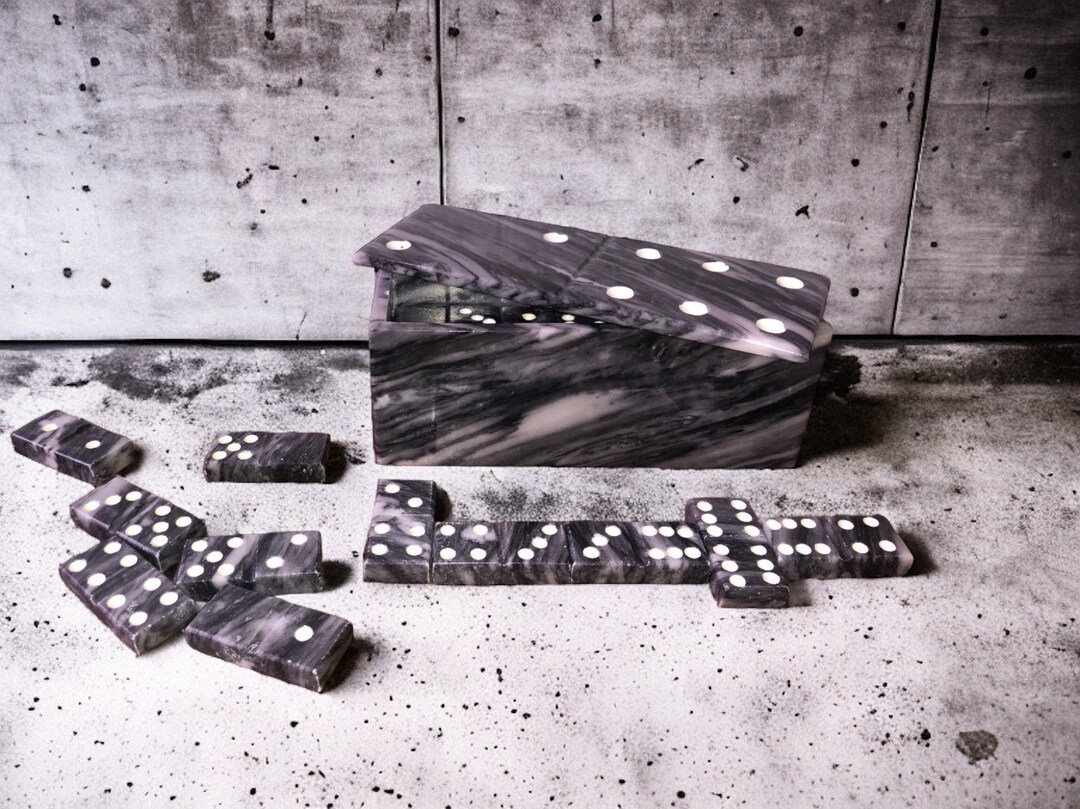 Domino Set Made of Marble, Hand Carved and Elegant Design to Play and ...