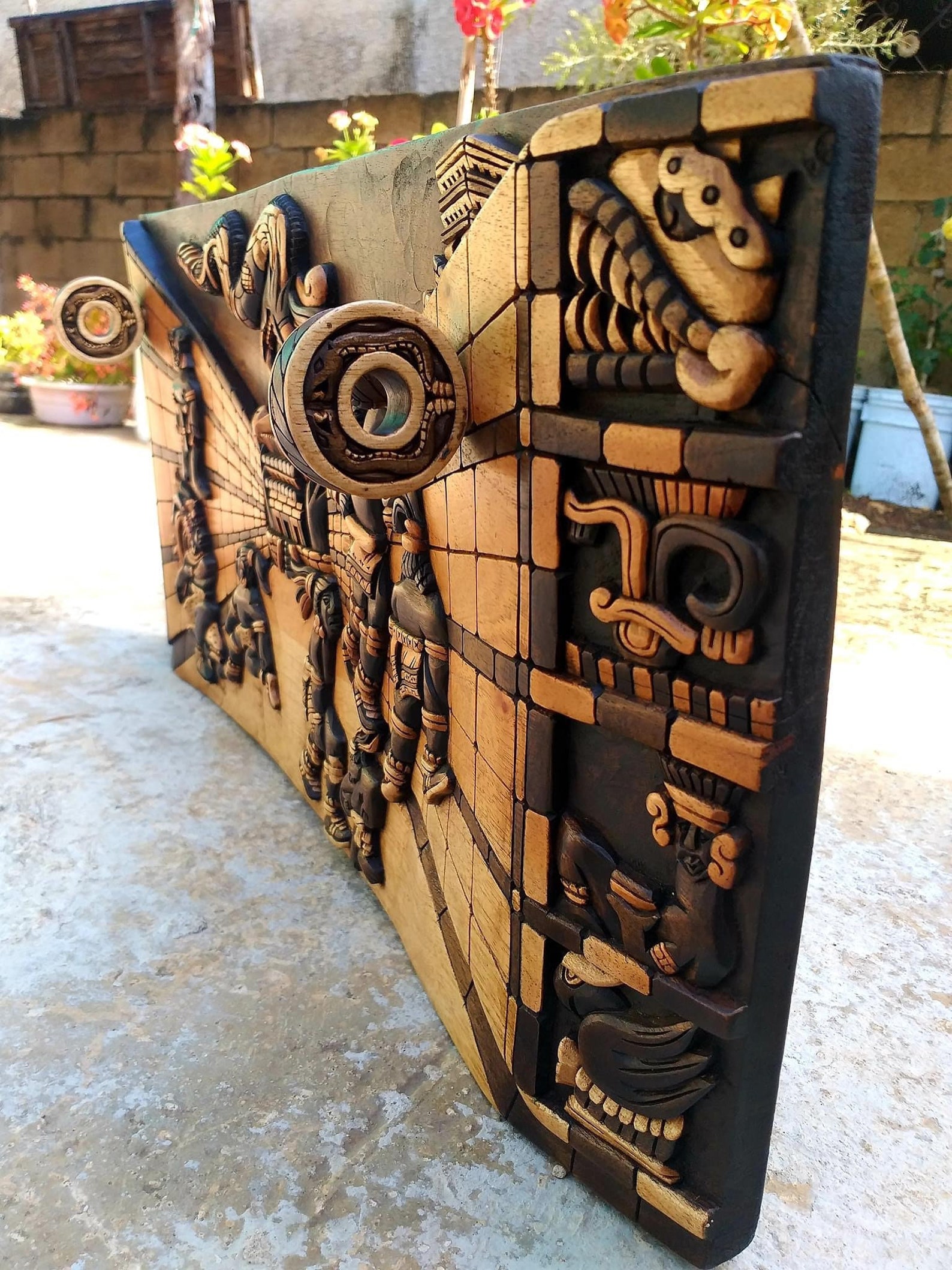 Mayan Wall Decor Mexican Painting Quetzalcoatl Prehispanic - Etsy