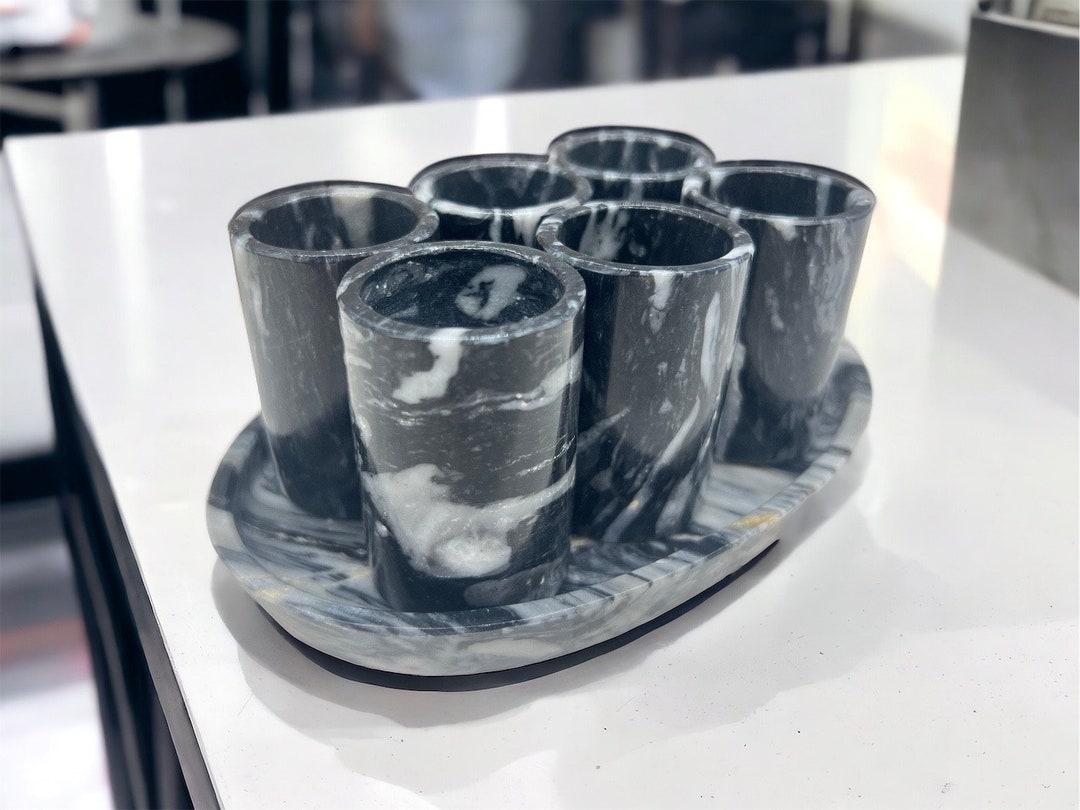 Luxury Tequila Shot Glass, Marble Stone Mexican Shot Glasses, Unique Shot Glasses as Father's ...