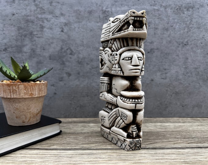 Aztec Mayan Itzamnaah Ixchel Itzamná Sculpture Artifact Carved Sculpture Statue 11 Www.neo-mfg ...
