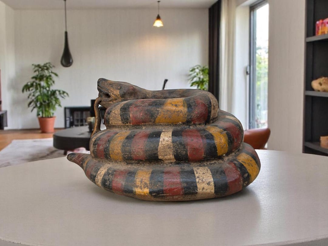 Snake Planter, Handmade Clay Pot From Metepec Mexico, Terracotta ...
