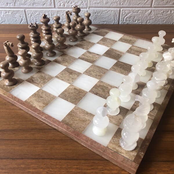 Stone Chess Set - Etsy