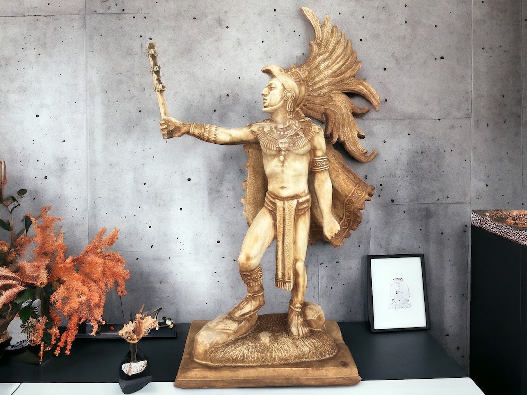 Aztec Warrior in Battle Mexican Decoration, Aztec Art, Prehispanic ...