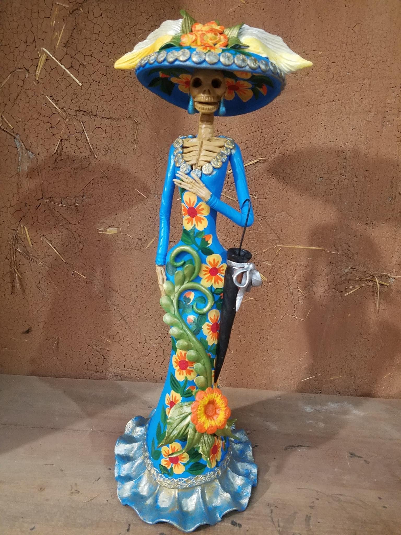 Catrina Mexican Day of the Dead Decoration Sculpture of | Etsy