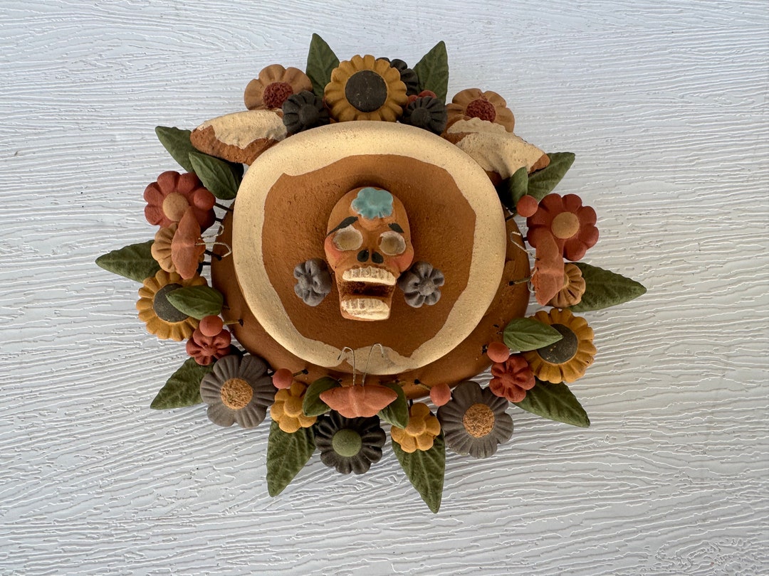 Frida Kahlo Sugar Skull Candle Holder, Tree of Life, Candelabra, Arbol ...