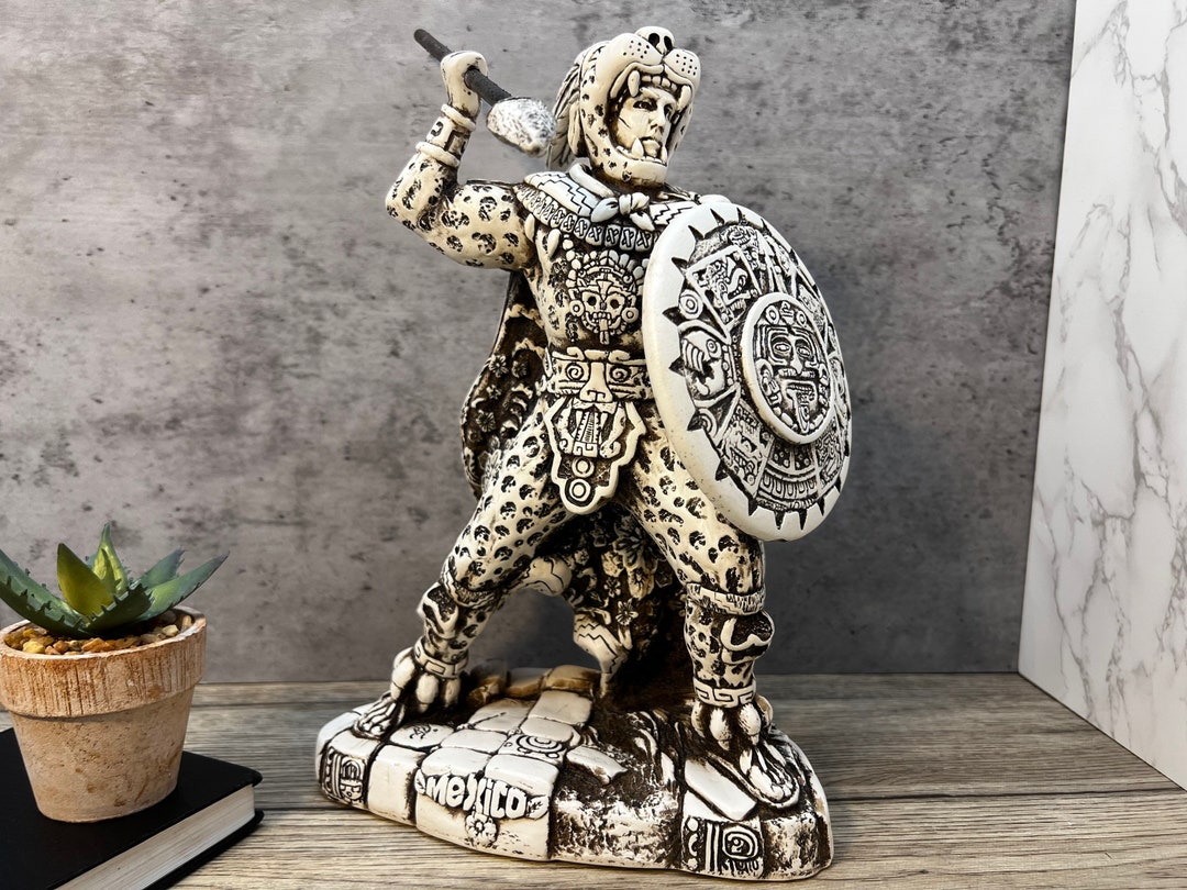 Aztec Warrior in Battle Mexican Decoration, Aztec Art, Prehispanic ...