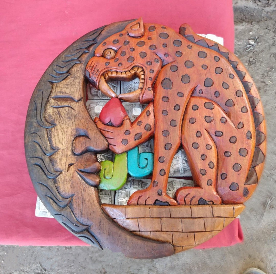 Aztec Art Mayan Art Mexican Painting Prehispanic Wood - Etsy