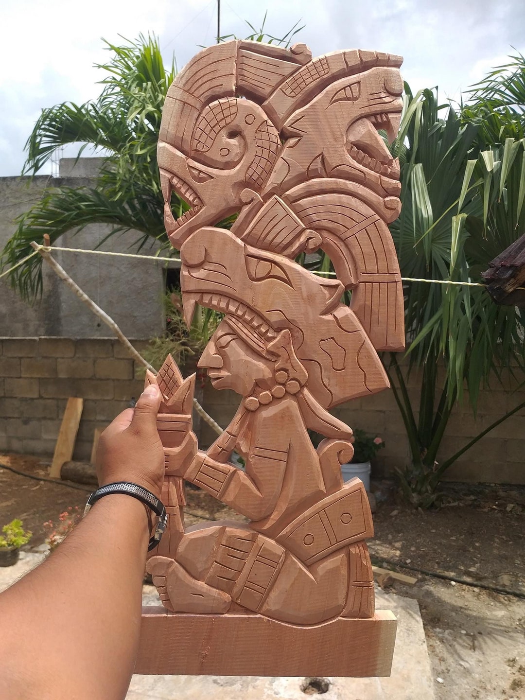 Aztec Art, Mayan Art, Mexican Painting, Prehispanic, Wood Carving ...