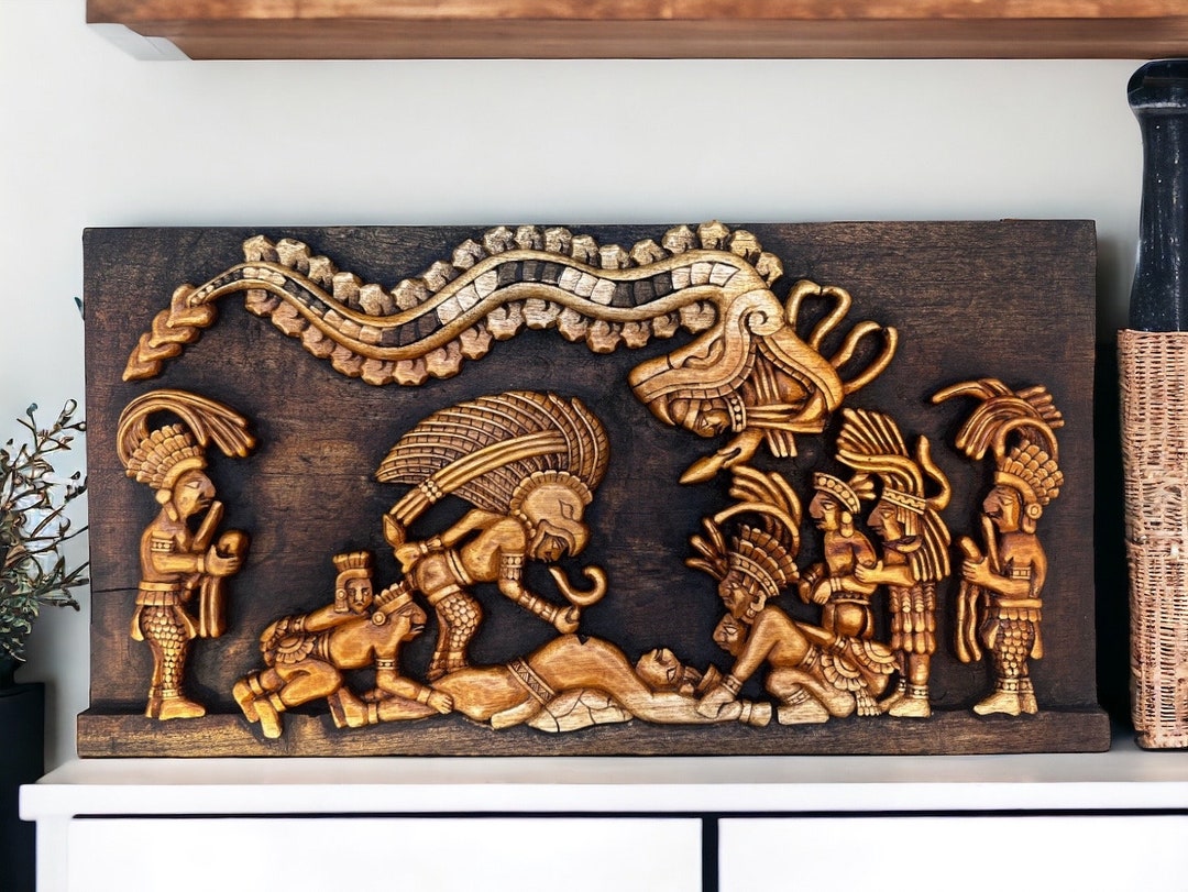 Aztec Art, Mayan Art, Mexican Painting, the Sacrifice, Prehispanic ...