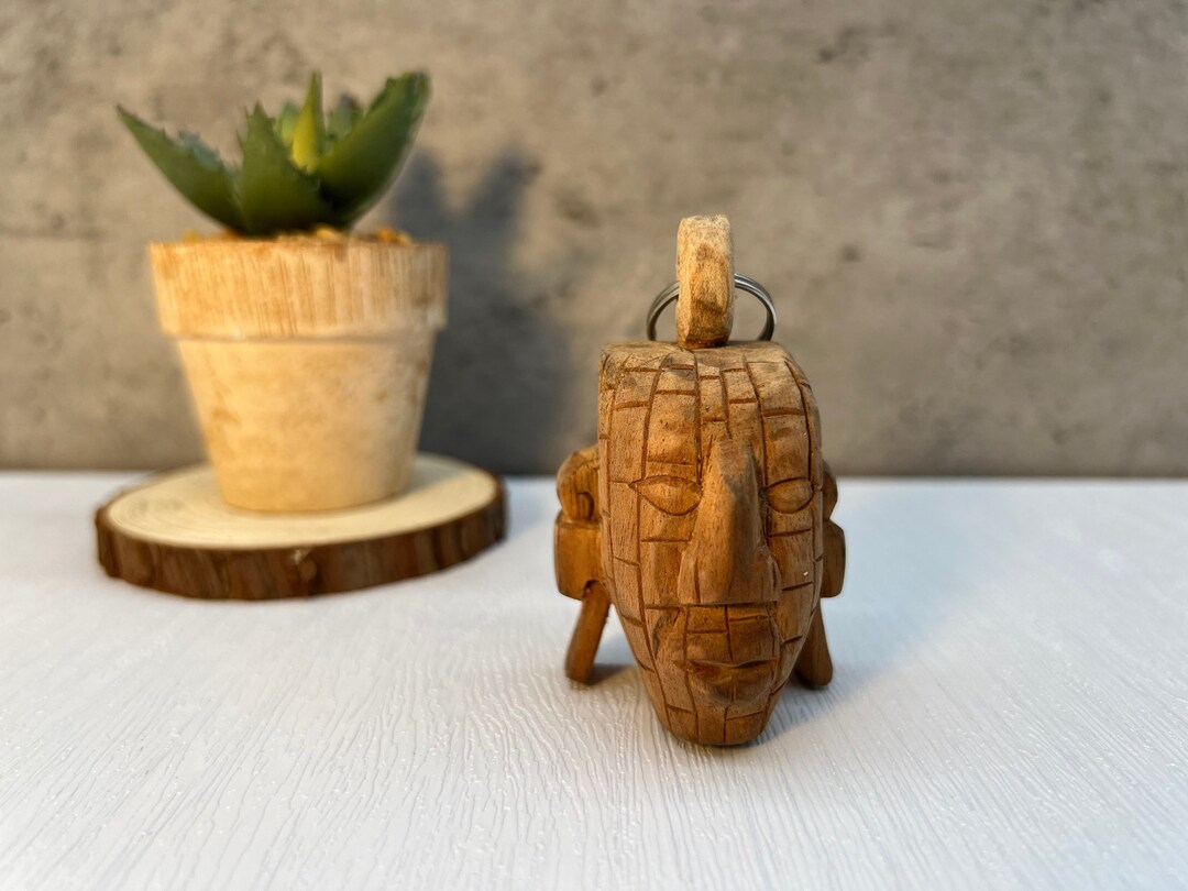 Mayan Wooden Keychain, Mexican Folk Art, Mexican Mask, Mayan Art, Mayan ...