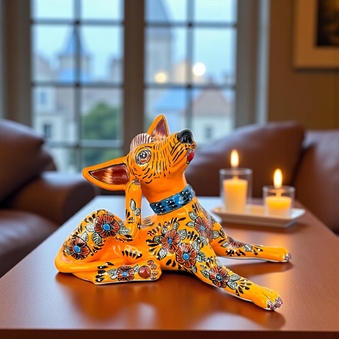 Talavera Xoloitzcuintle, Ceramic Dog, Talavera Pottery, Authentic ...