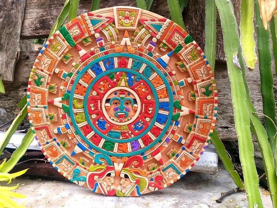 Prehispanic Aztec Art, Aztec Calendar, Mexican Painting, Wood Carving ...