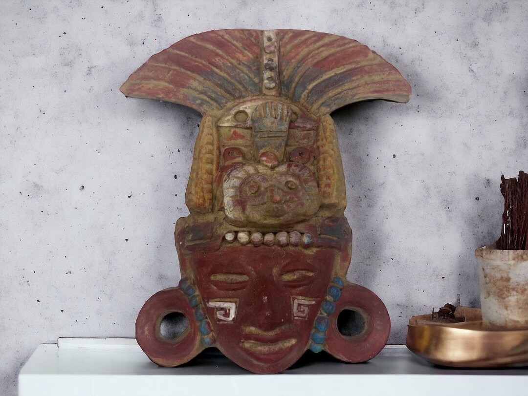 Zenteotl Mask, Lord of the Cobs Handcraft Mexican Culture Home Decor ...