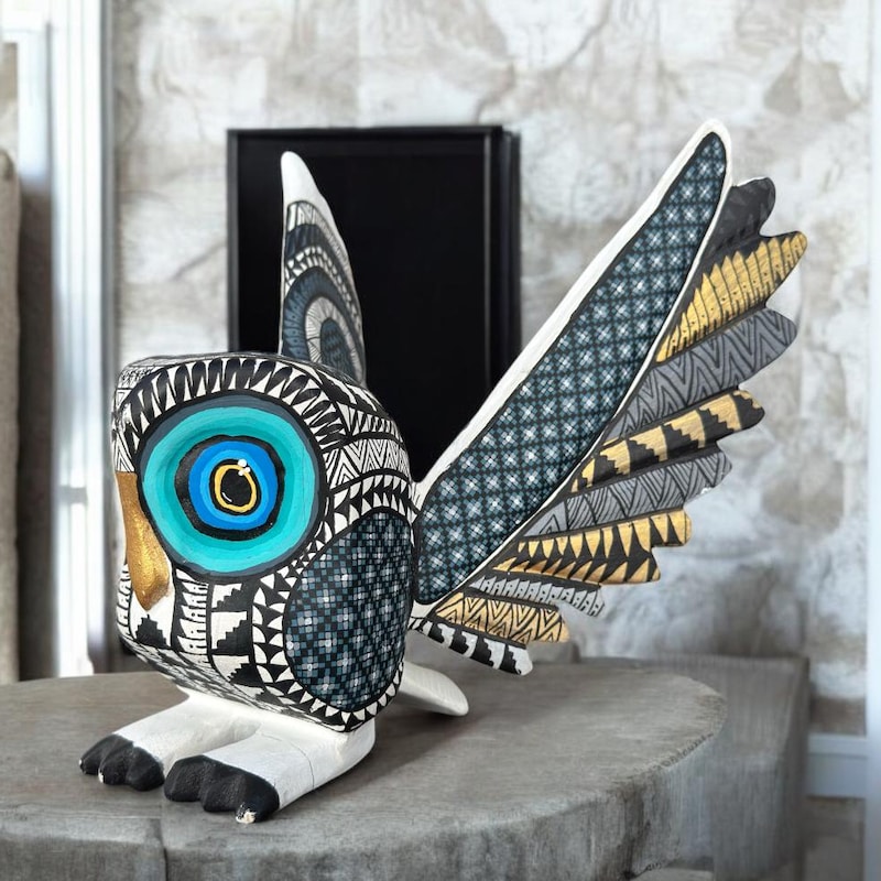 Mexican Folk Art Owl - Etsy