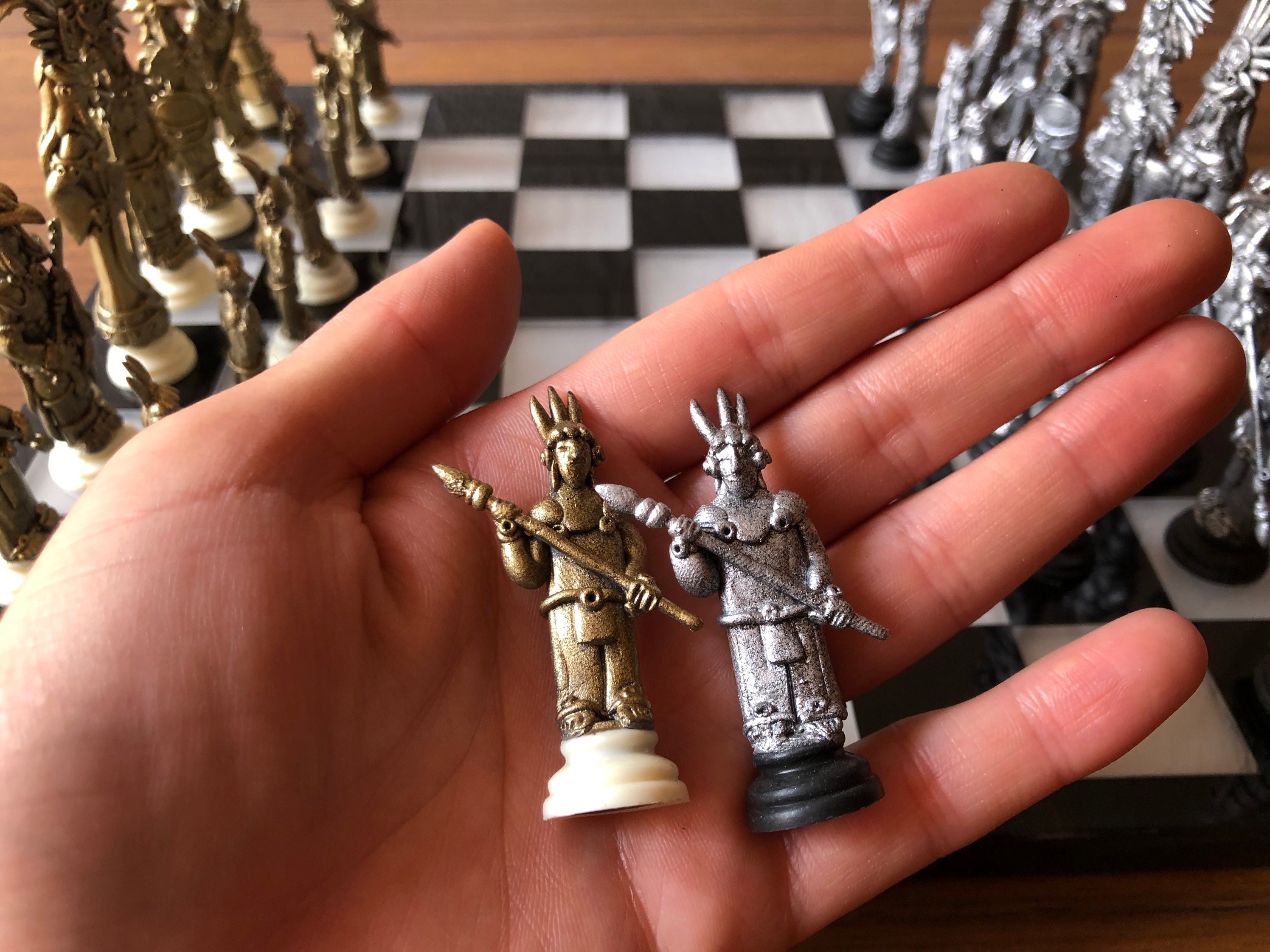 Aztec Chess Set Mexican Chess Chess Set 10 X 10 Marble | Etsy