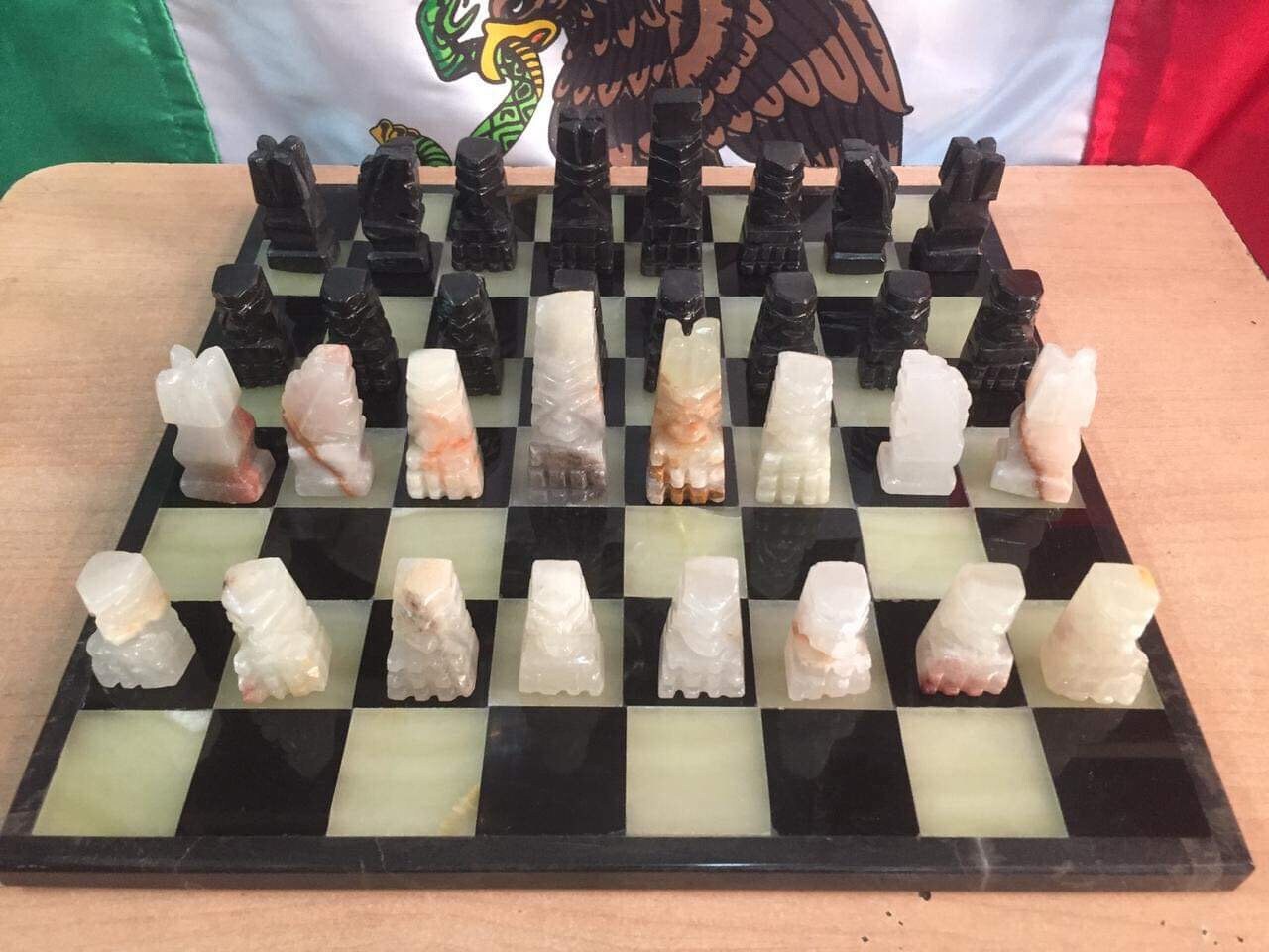 Aztec Marble Chess Set