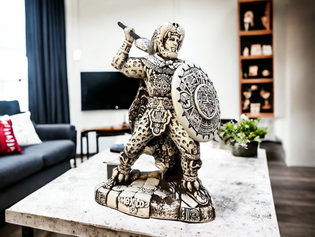 Aztec Warrior in Battle Mexican Decoration, Aztec Art, Prehispanic ...