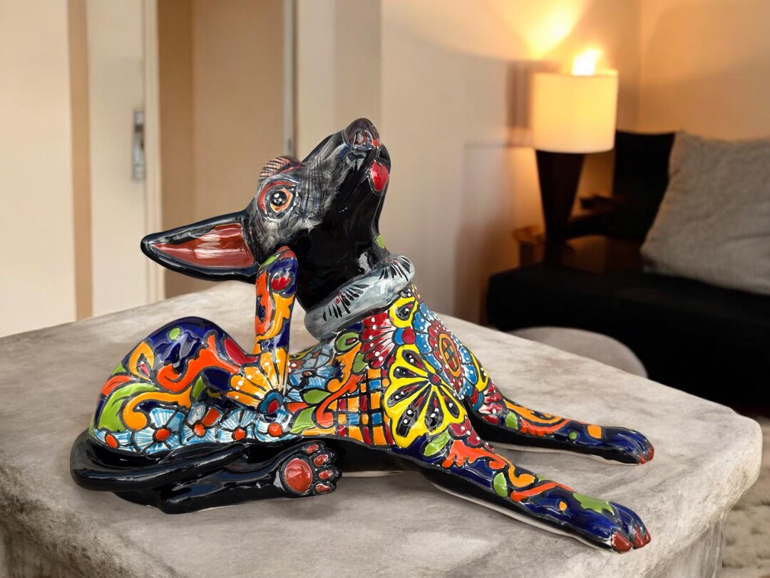 Talavera Xoloitzcuintle, Ceramic Dog, Talavera Pottery, Authentic ...