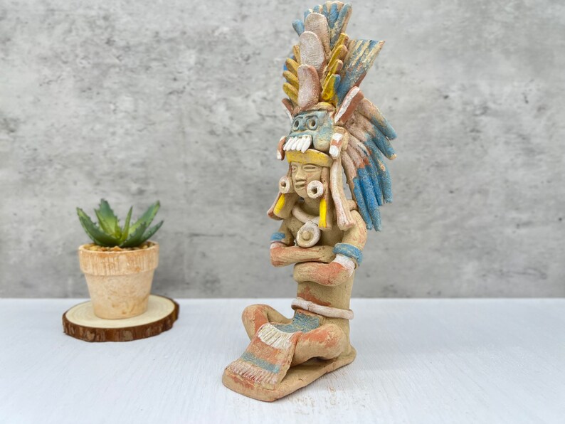 Tlaloc Priest Aztec God of Rain and Fertility Maguey Plant - Etsy