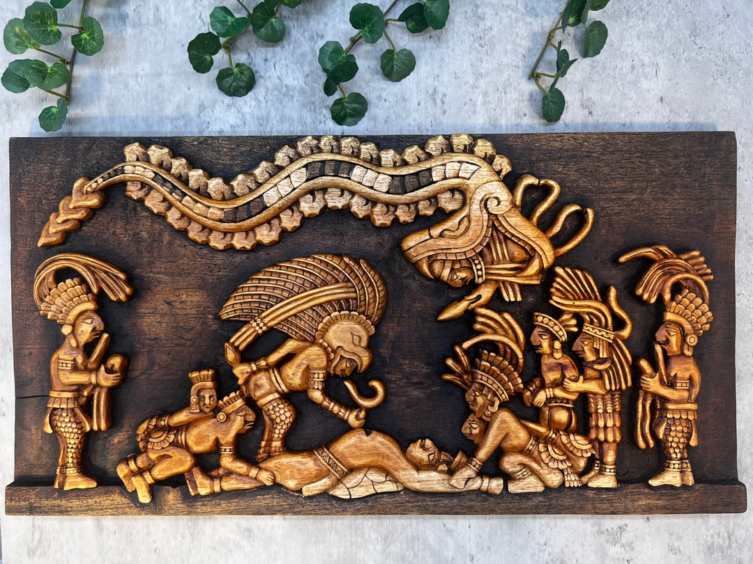 Aztec Art Mayan Art Mexican Painting the Sacrifice - Etsy