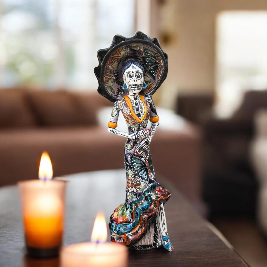 Catrina Handmade Talavera Day of the Dead Colorful Ceramic Folk Art ...
