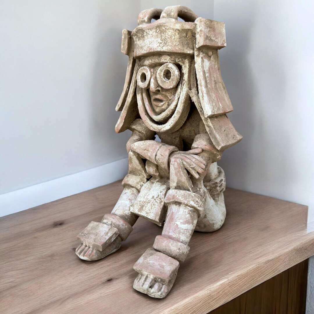 Chac Mool Mayan Lord of Storms Handcraft Mexican Culture Home Decor ...