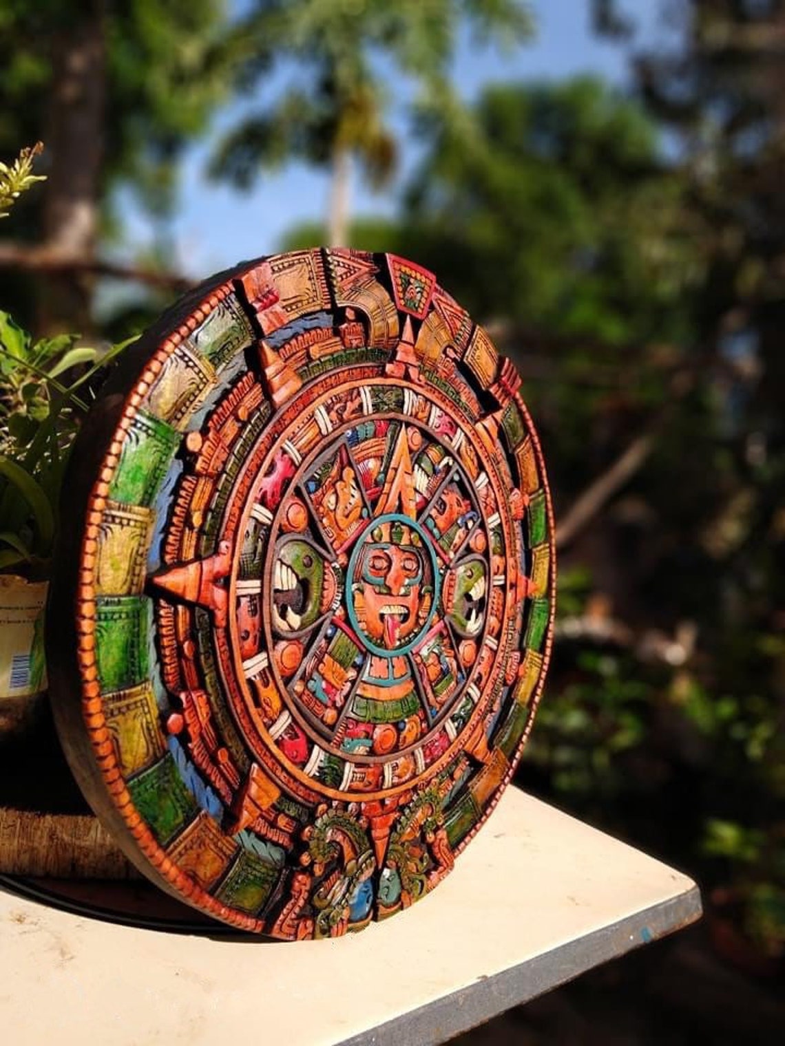 Prehispanic Aztec Art, Aztec Calendar, Mexican Painting, Wood Carving ...