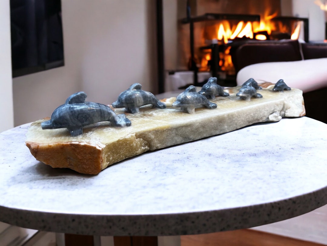 Dolphin Sculpture, Crystal Dolphin, Stone Dolphin, Dolphin Carving ...
