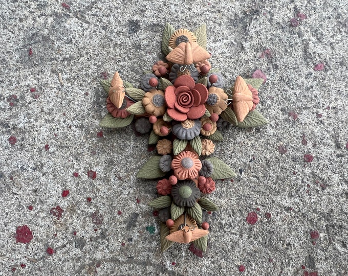 Crucifix, Mexican Folk Art, Cross Sculpture, Mexican Cross, Cross Wall ...