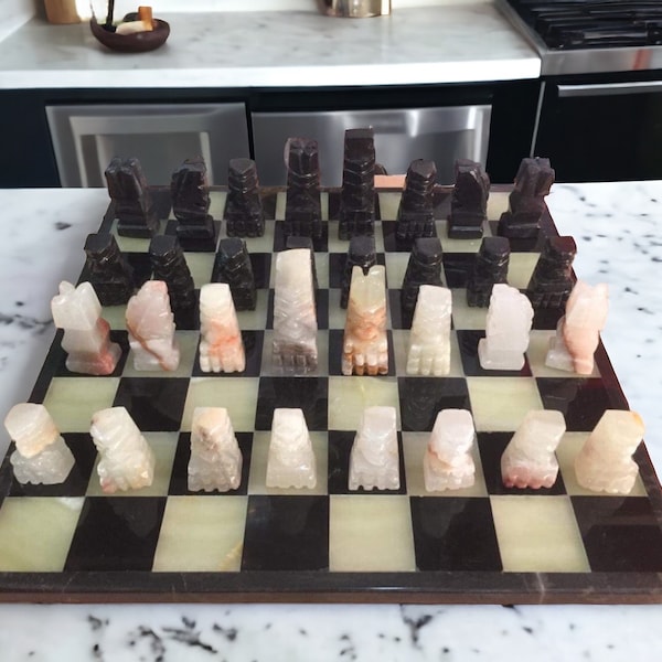 Stone Chess Set - Etsy