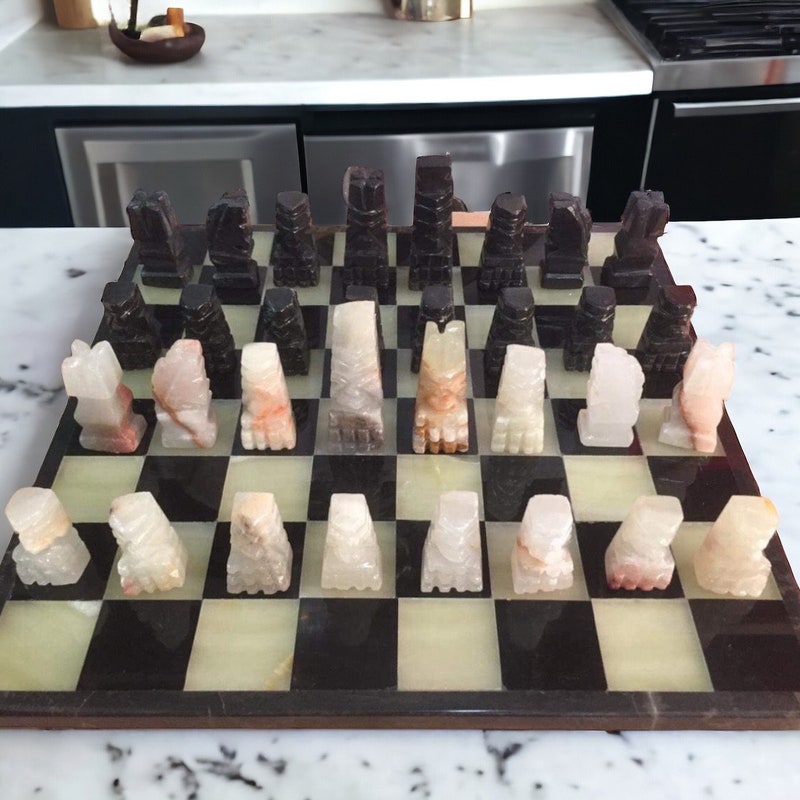 Stone Chess Set - Etsy