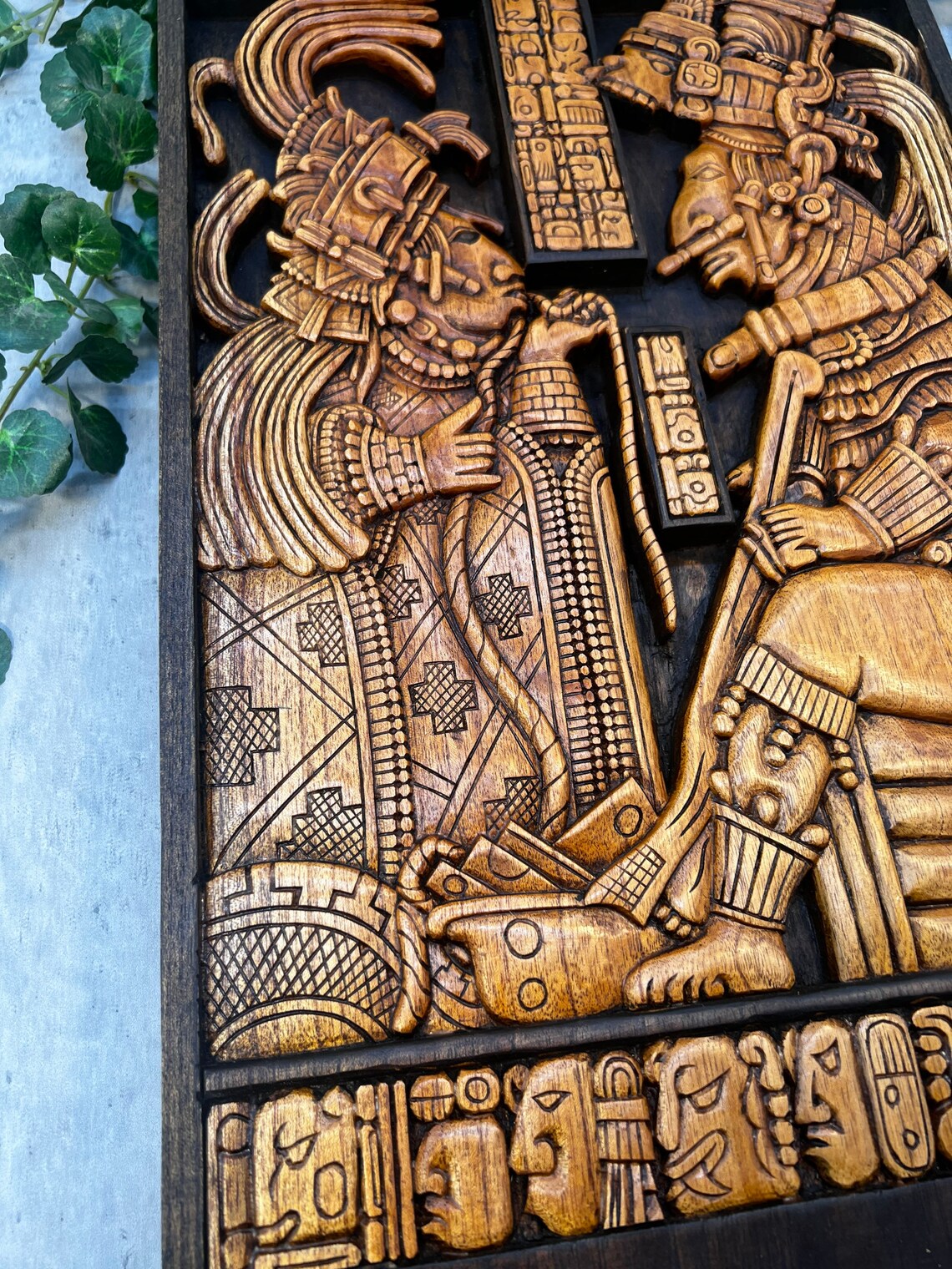 Aztec Art Mayan Art Mexican Painting Prehispanic Wood - Etsy