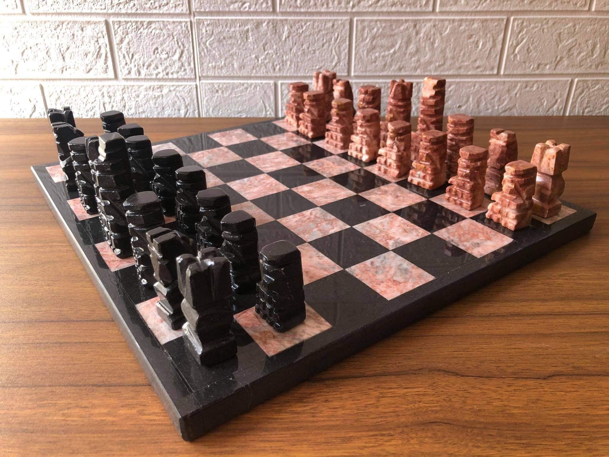Aztec Marble Chess Set
