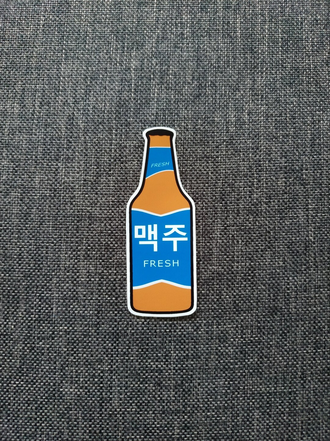 Waterproof Korean Maekju Bottle Sticker, Beer Sticker, Korean Snack ...