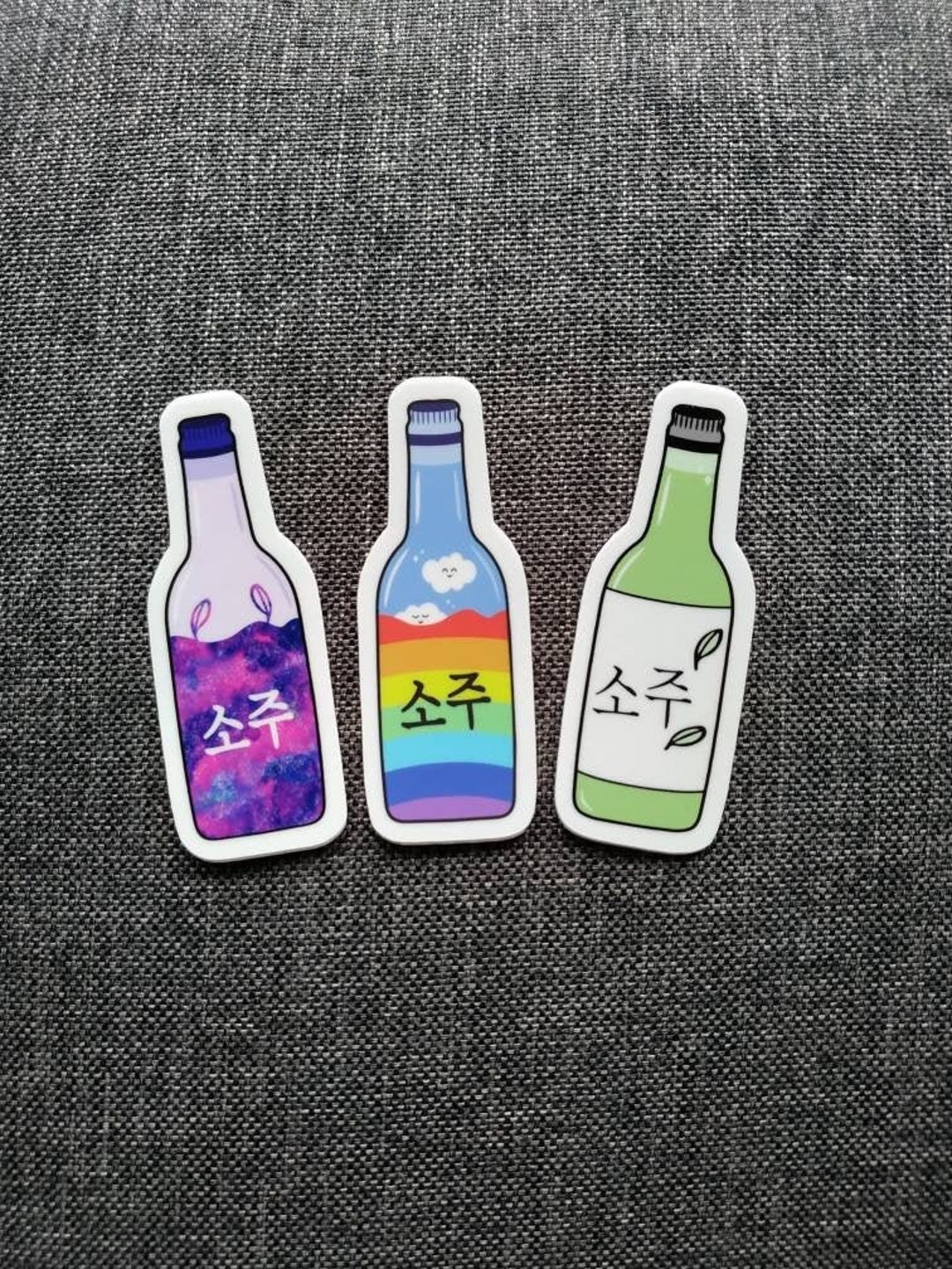 Waterproof Korean Soju Sticker Set, Sticker Bundle, Asian Food, Cute ...