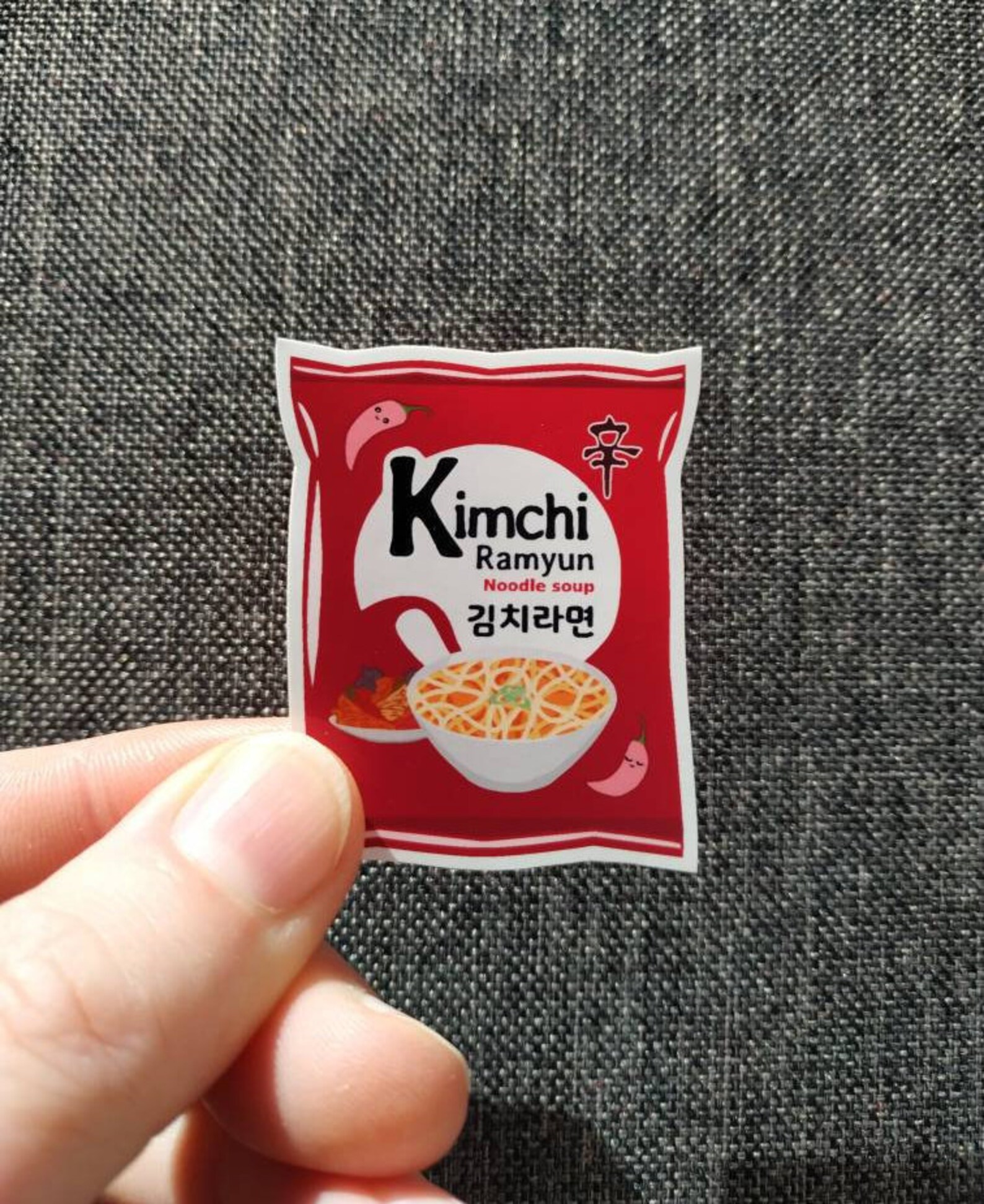 Waterproof Kimchi Ramen Sticker Korean Food Sticker Snack - Etsy