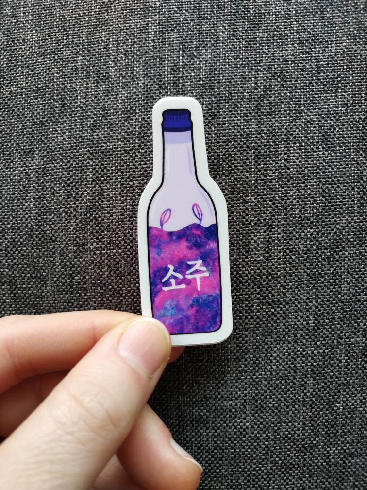Waterproof Korean Soju Sticker Set Sticker Bundle Asian | Etsy