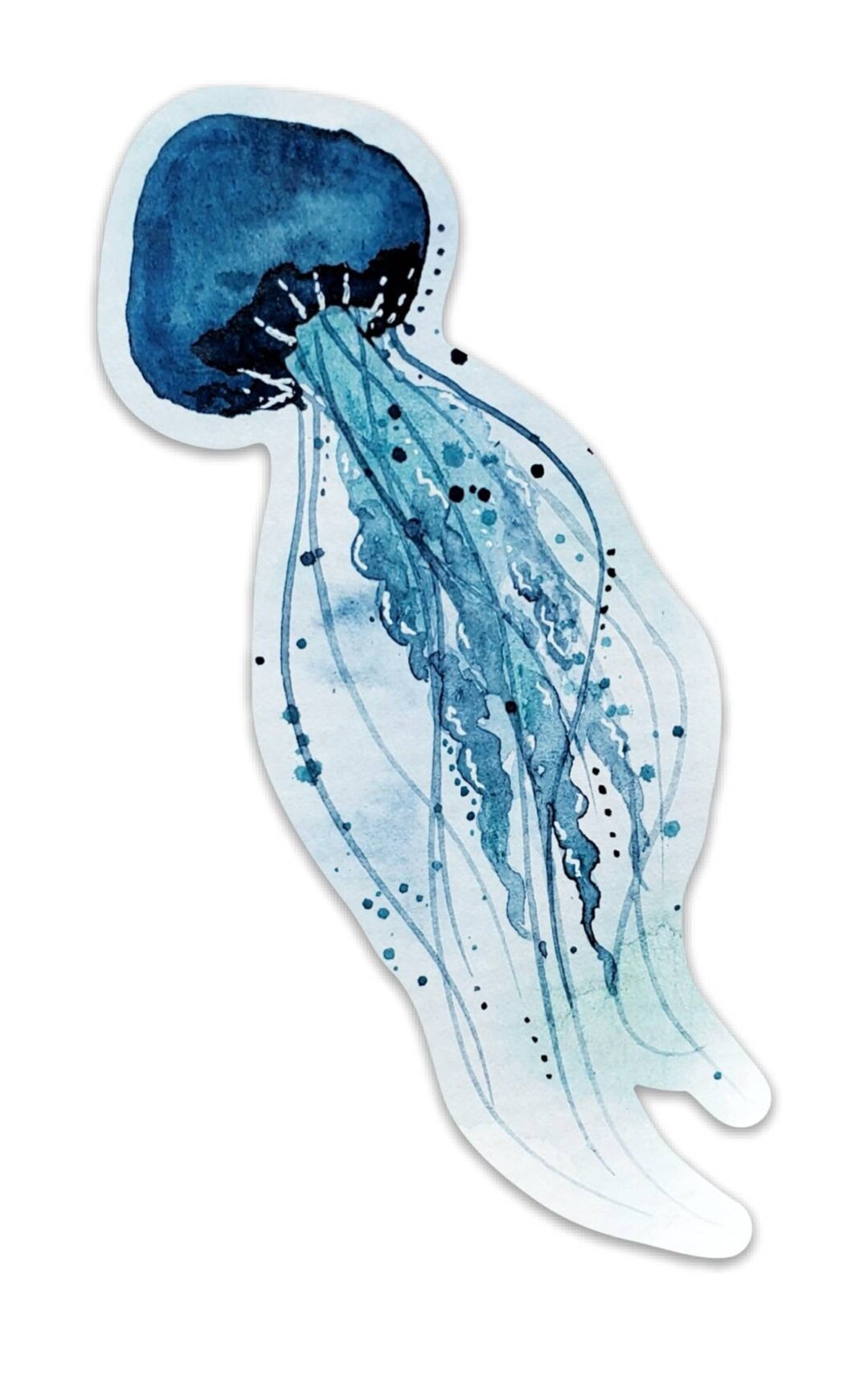 Blue Jellyfish Stickers Ocean Stickers Ocean Life Laptop - Etsy