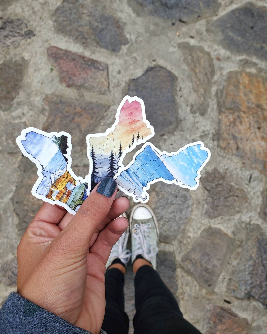 New England Sticker Set All 3 New England Designs Vinyl - Etsy
