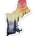 Vermont Sticker Vinyl Decal VT Bumper Sticker Blue Mountain Sunset ...