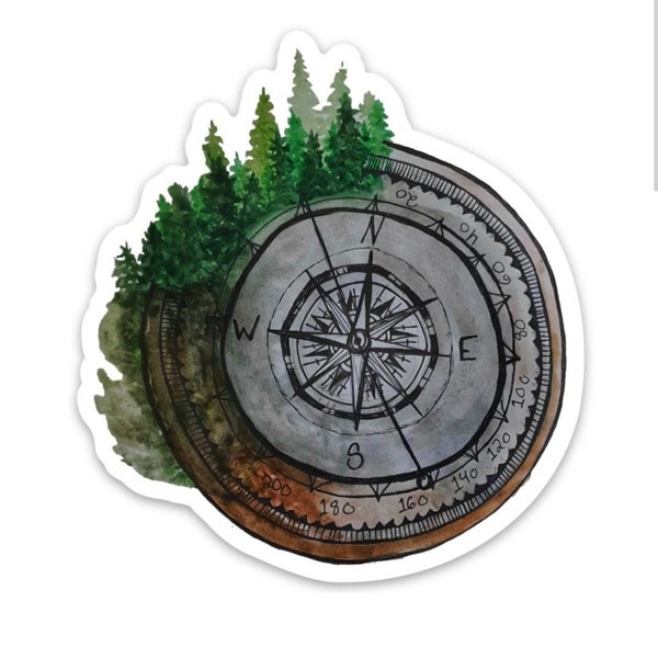 Compass Decal - Etsy